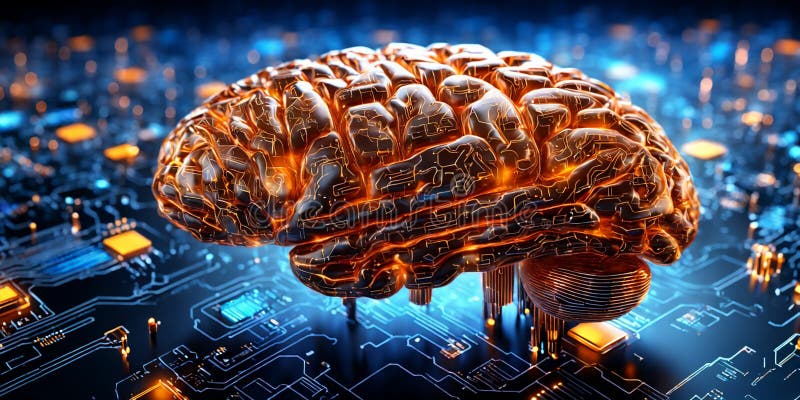 Artificial Intelligence Neurological Data Brain?Industrial Brain Stock ...