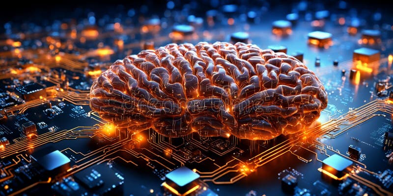Artificial Intelligence Neurological Data Brain?Industrial Brain Stock ...