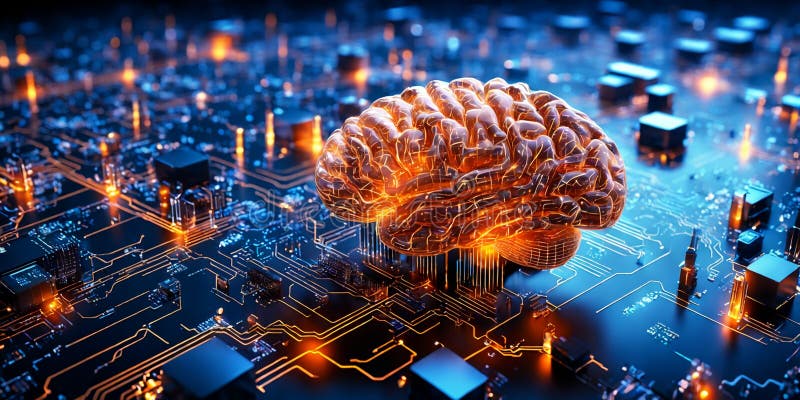 Artificial Intelligence Neurological Data Brain?Industrial Brain Stock ...