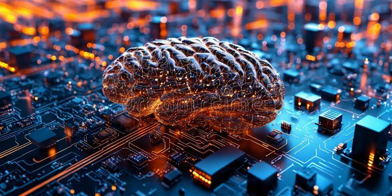 Artificial Intelligence Neurological Data Brain?Industrial Brain Stock ...