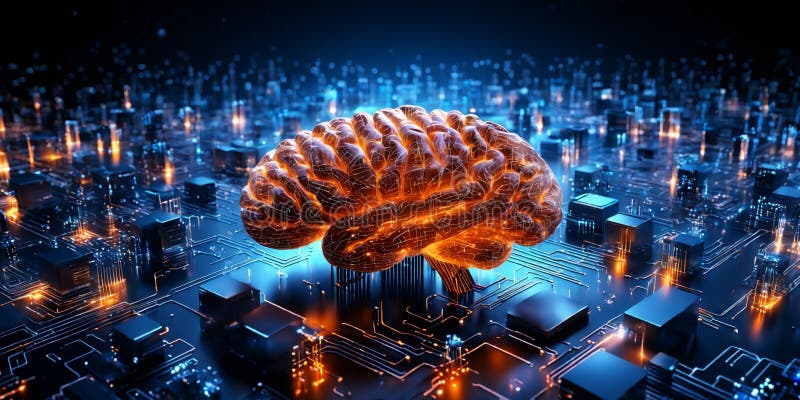 Artificial Intelligence Neurological Data Brain?Industrial Brain Stock ...