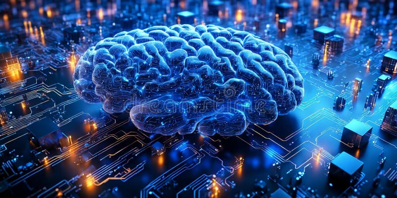 Artificial Intelligence Neurological Data Brain?Industrial Brain Stock ...