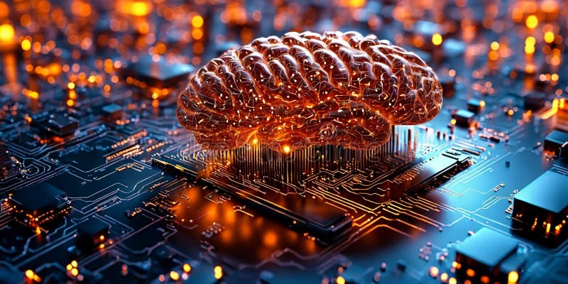 Artificial Intelligence Neurological Data Brain?Industrial Brain Stock ...