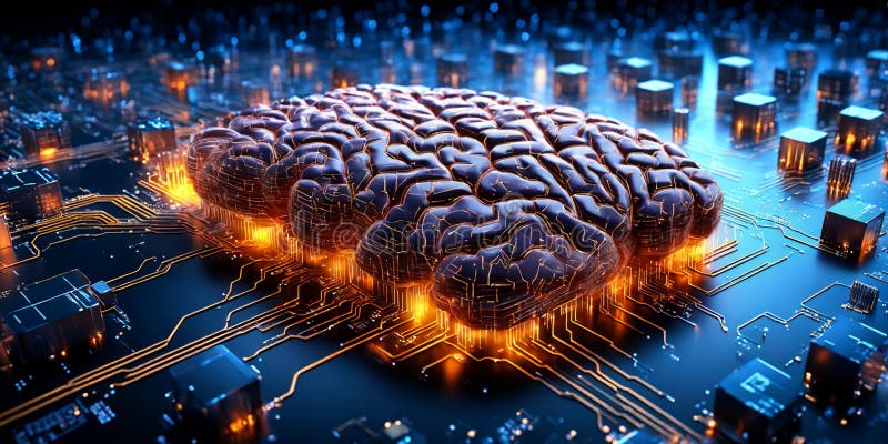 Artificial Intelligence Neurological Data Brain?Industrial Brain Stock ...
