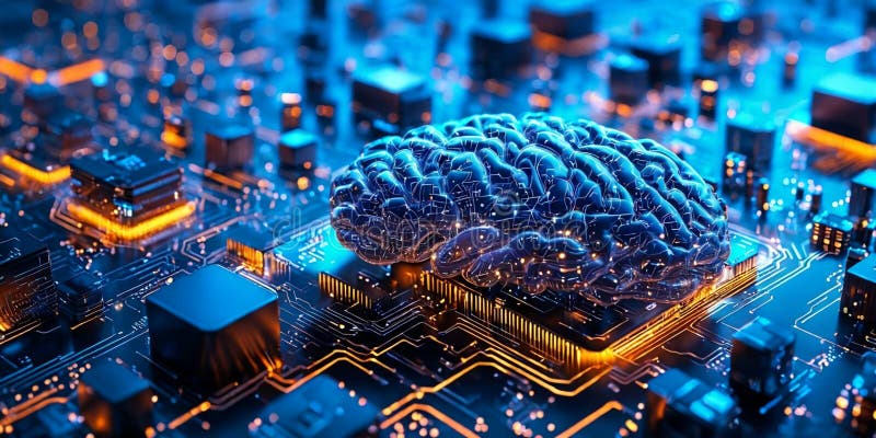 Artificial Intelligence Neurological Data Brain?Industrial Brain Stock ...