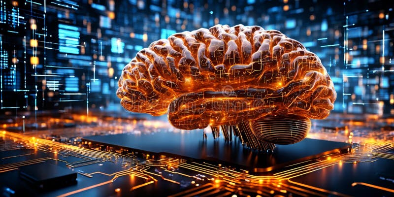 Artificial Intelligence Neurological Data Brain?Industrial Brain Stock ...