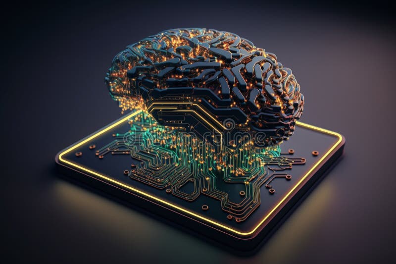 Artificial Intelligence New Technology. Science Futuristic Abstract ...