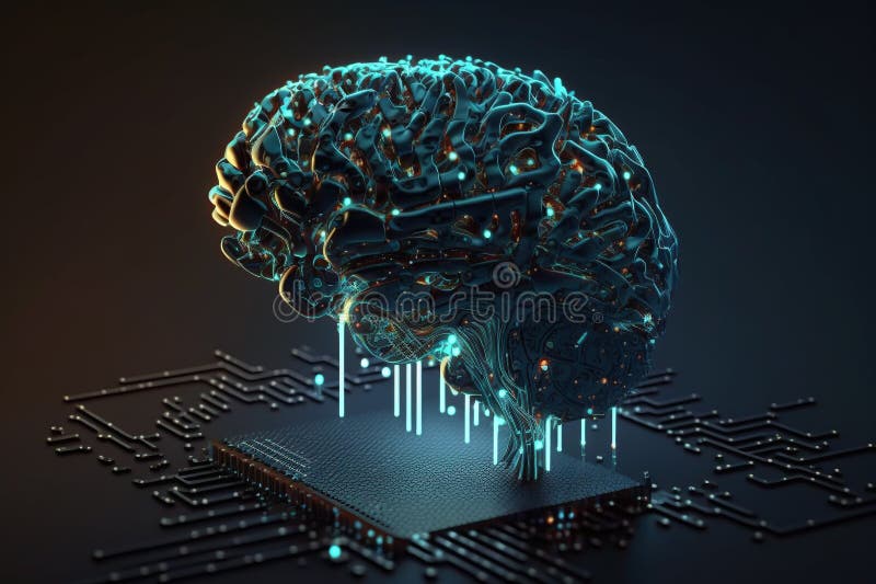 Artificial Intelligence New Technology. Science Futuristic Abstract Human Brain Stock ...