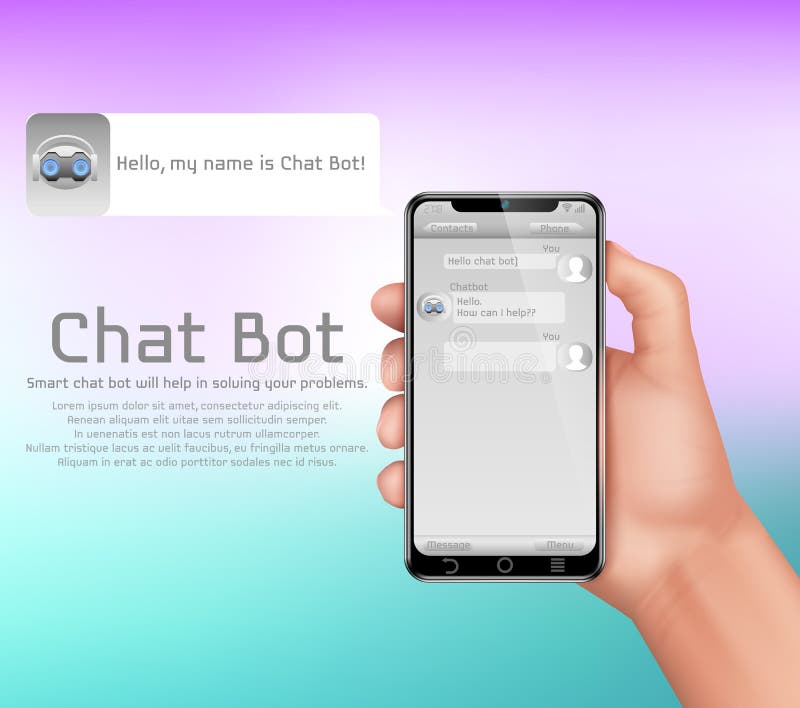 Chatbot Vector Illustration Concept Stock Illustration - Illustration ...
