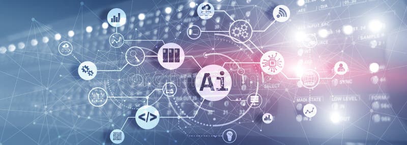 Artificial Intelligence Panoramic Background. for Your Business Project ...