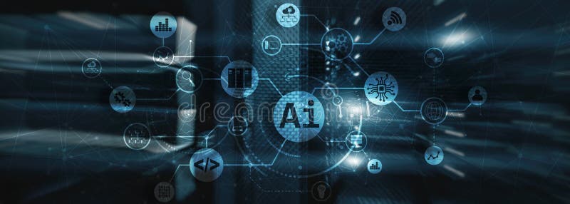 Artificial Intelligence Panoramic Background. for Your Business Project ...