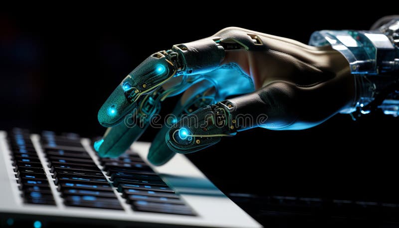 Artificial Intelligence Powered Robotic Hand Pressing the Keys on a ...