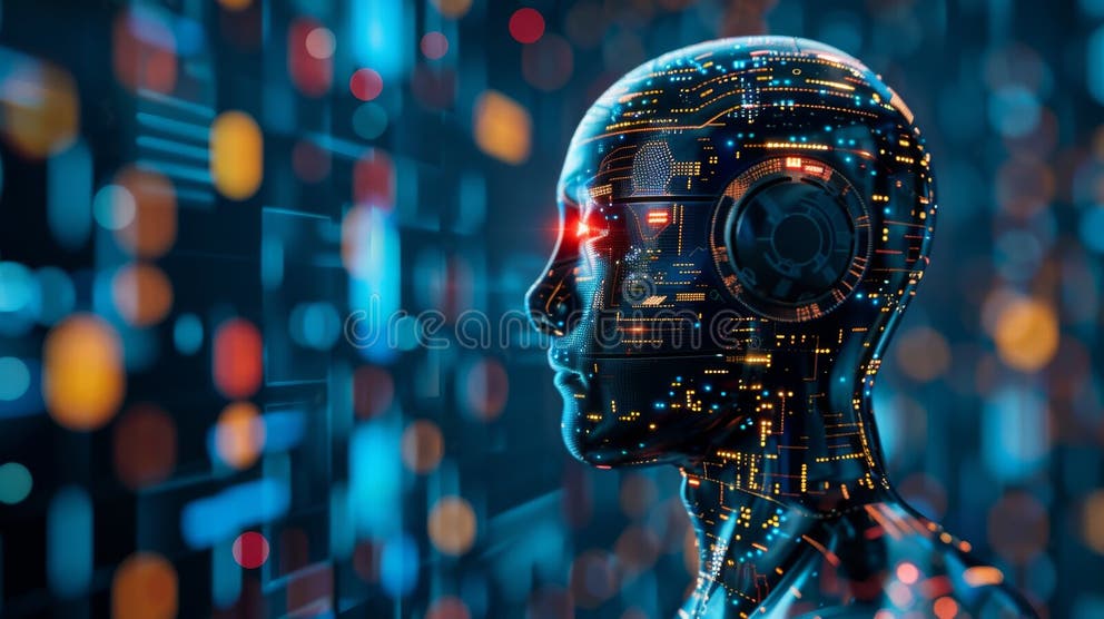 Artificial Intelligence Processing Data from Digital Network Robot ...