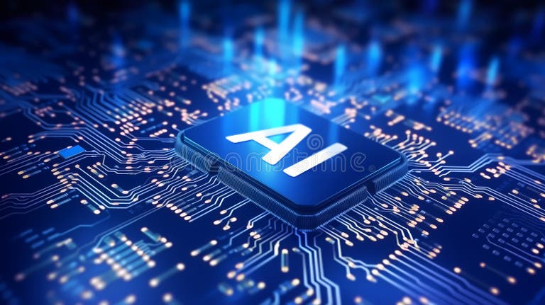 Artificial Intelligence on Processor in Computing System, AI Powered Technology Stock ...