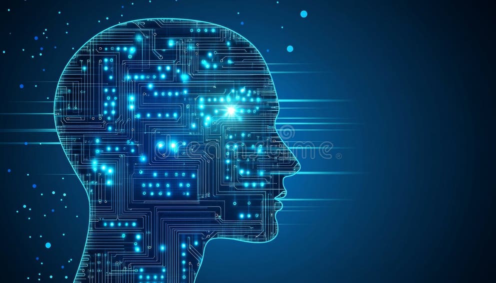 Artificial Intelligence Profile Deep Learning Concept in Modern ...