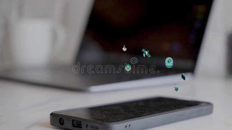 Artificial Intelligence Quantum Computer Technology Concept Stock Video ...