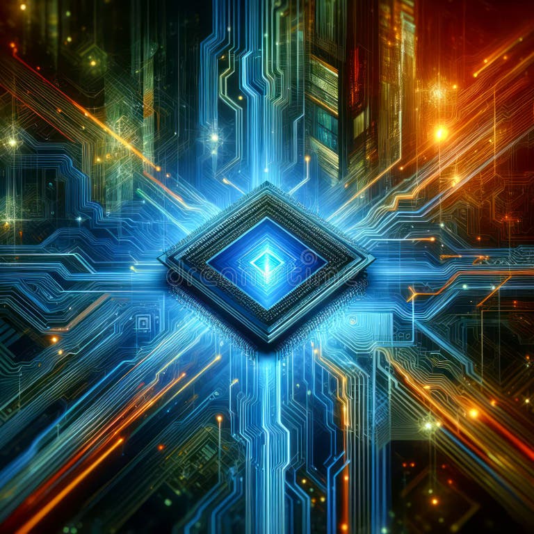 Artificial Intelligence and Quantum Computing Concept Stock ...