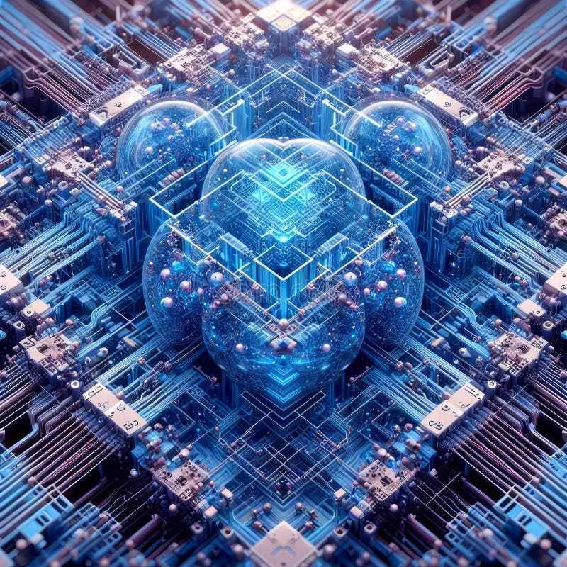 Artificial Intelligence and Quantum Computing Concept Stock ...