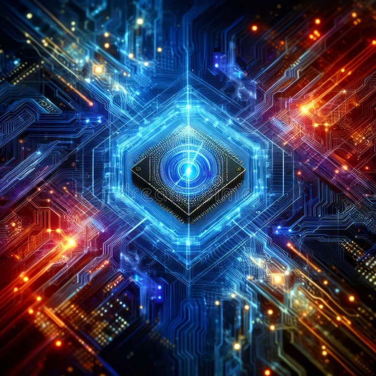 Artificial Intelligence and Quantum Computing Concept Stock ...