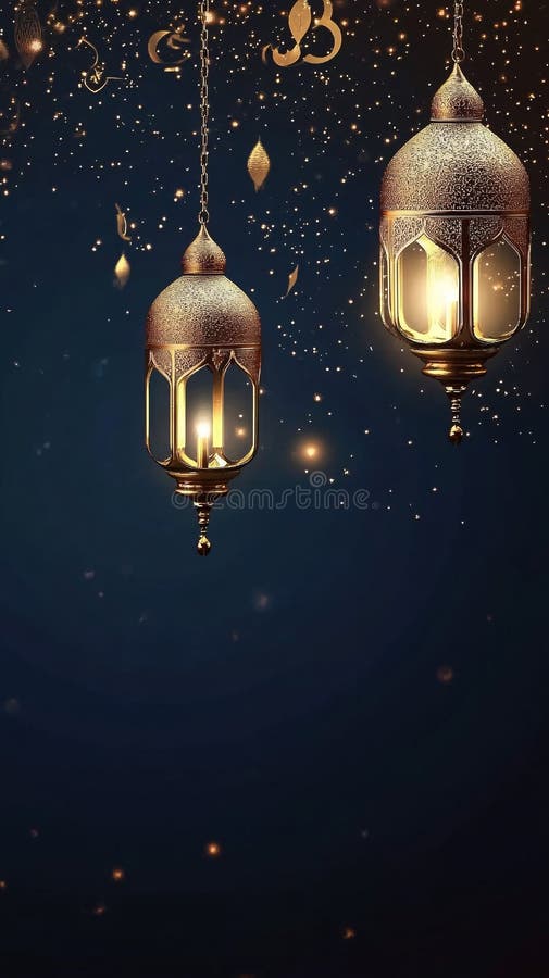 Artificial Intelligence: Ramadan Fanus Lanterns Glow in the Night ...