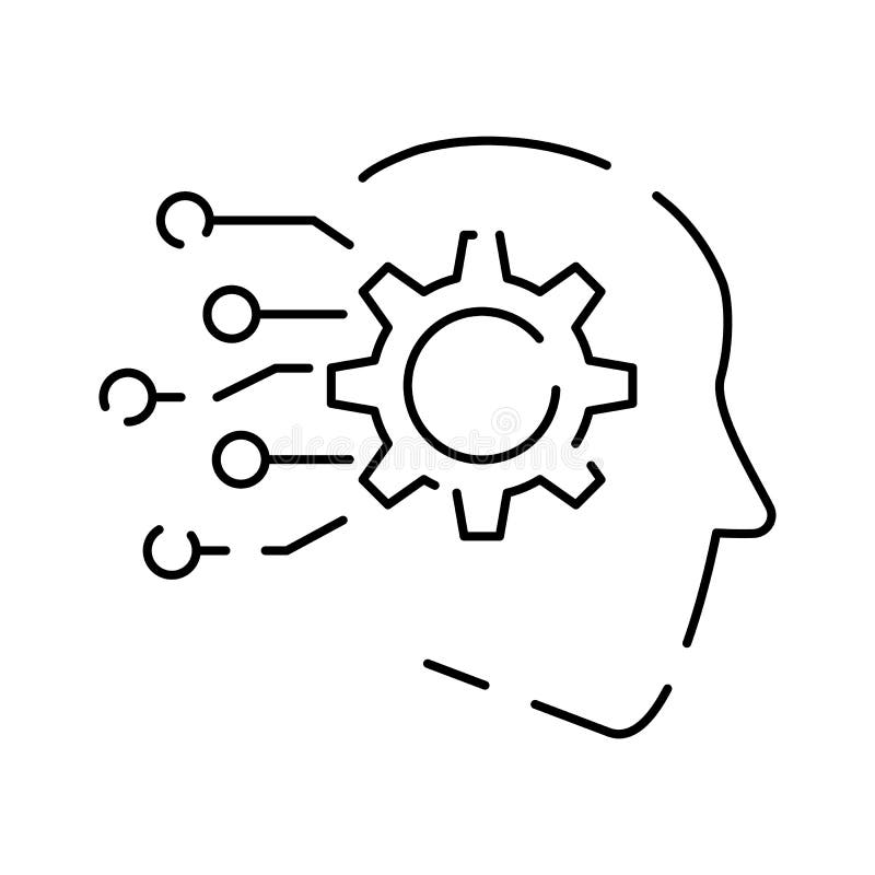 AI Recognition Algorithm and Smart Object Identification Tiny Person Concept Stock Vector ...