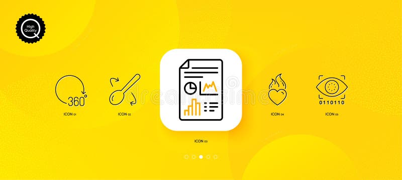 Artificial Intelligence, Report Document and Heart Flame Minimal Line ...