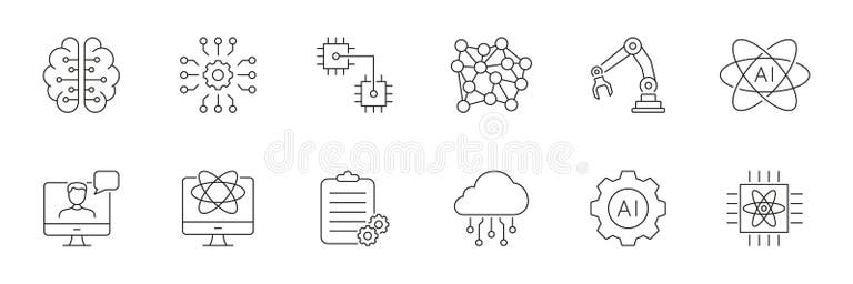 Robotics Machine Outline Icon Stock Illustrations – 3,575 Robotics ...