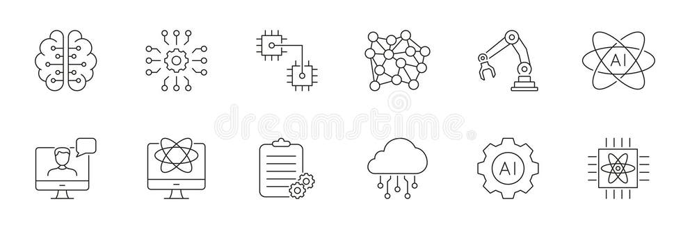 Robotics Machine Outline Icon Stock Illustrations – 3,575 Robotics ...