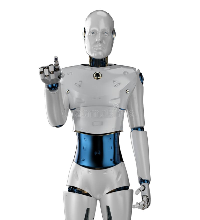 Cyborg finger point stock illustration. Illustration of robotic - 145527576