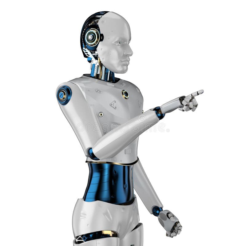 Cyborg finger point stock illustration. Illustration of robotic - 145527576