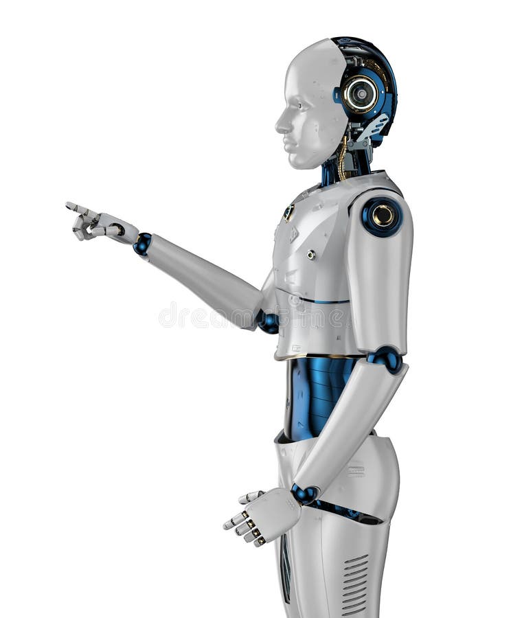 Cyborg finger point stock illustration. Illustration of robotic - 145527576