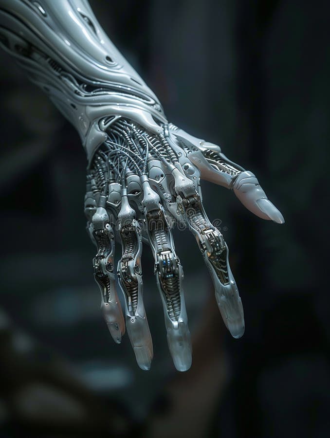 Artificial Intelligence Robot Hand. Science and Artificial Intelligence ...