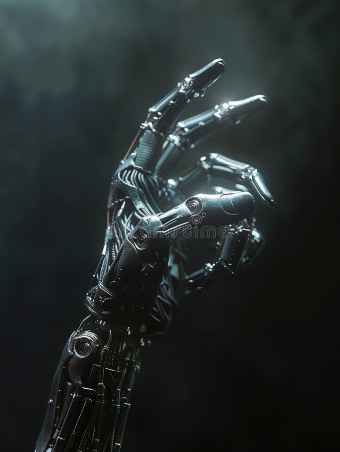 Artificial Intelligence Robot Hand. Science and Artificial Intelligence ...