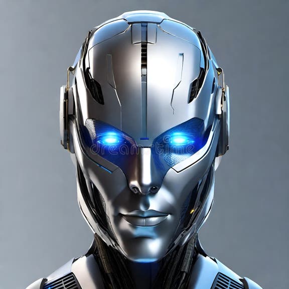 Artificial Intelligence - Robot Head - AI Stock Illustration ...