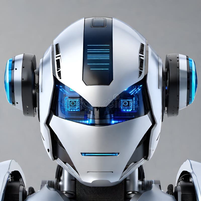 Artificial Intelligence - Robot Head - AI Stock Illustration ...