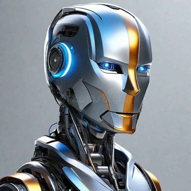 Artificial Intelligence - Robot Head - AI Stock Illustration ...