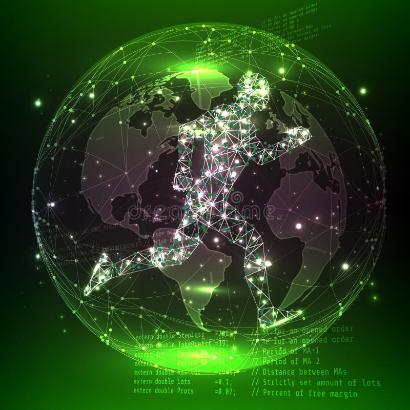 Artificial Intelligence or Robot with Human. Abstract Digital World ... Artificial Intelligence or Robot with Human. Abstract Digital World ...