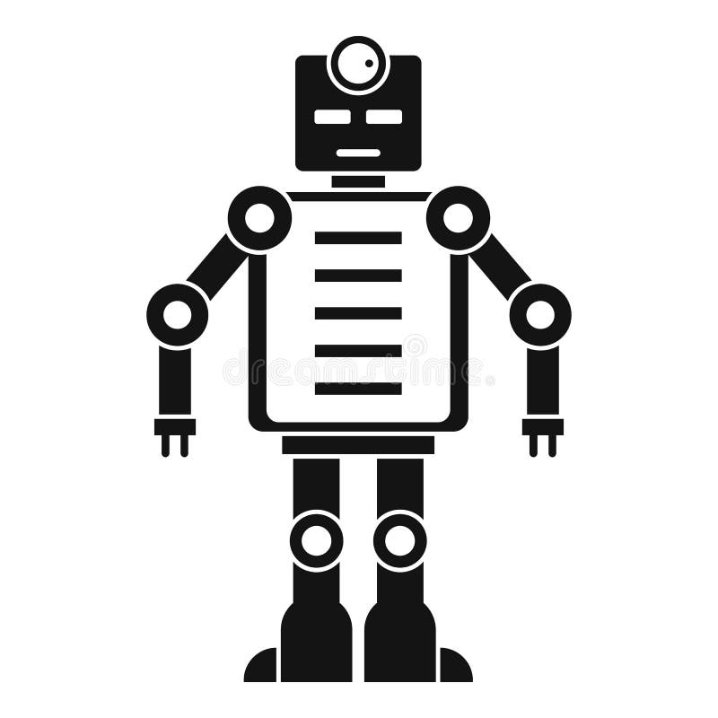 Artificial Intelligence Robot Icon, Simple Style Stock Vector ...