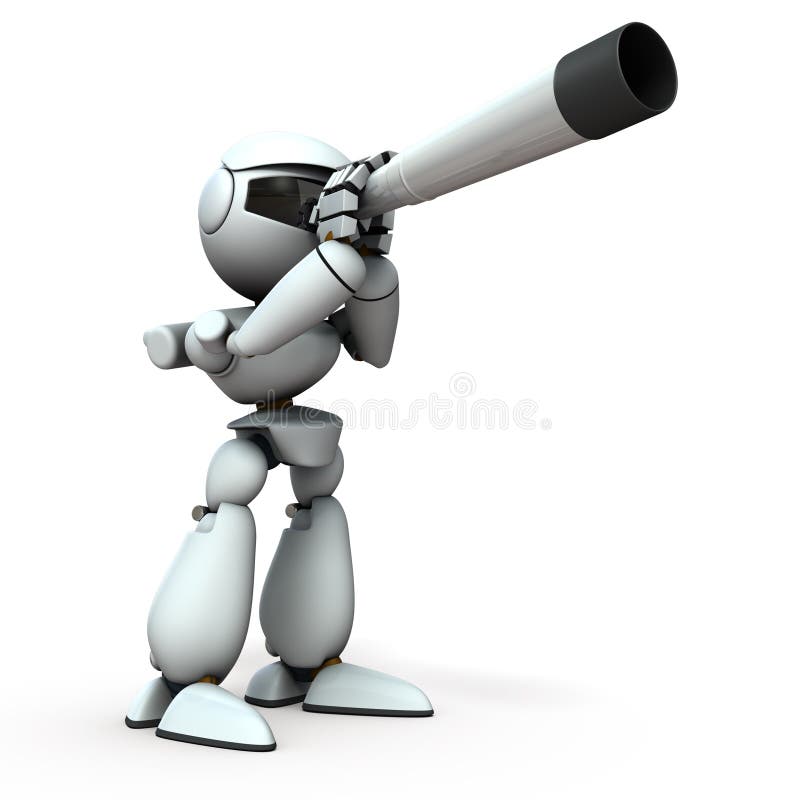 The Artificial Intelligence Robot Looks Far Away with a Large Telescope ...