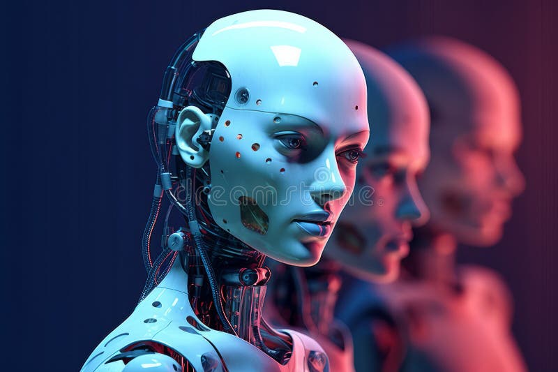 An Artificial Intelligence Robot. Modern Futuristic Cyborg Robot ... An Artificial Intelligence Robot. Modern Futuristic Cyborg Robot ...