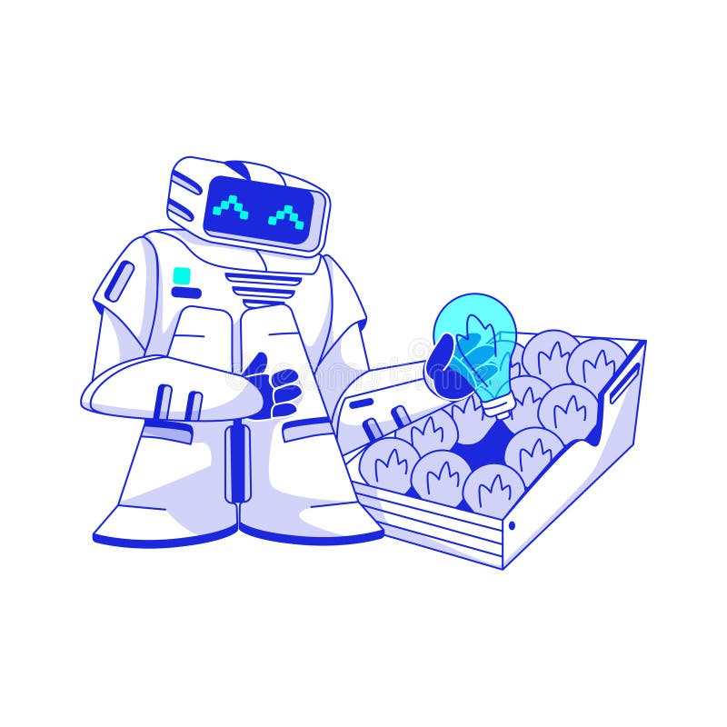 Artificial Intelligence Robot Picks Up Business Ideas Stock ...
