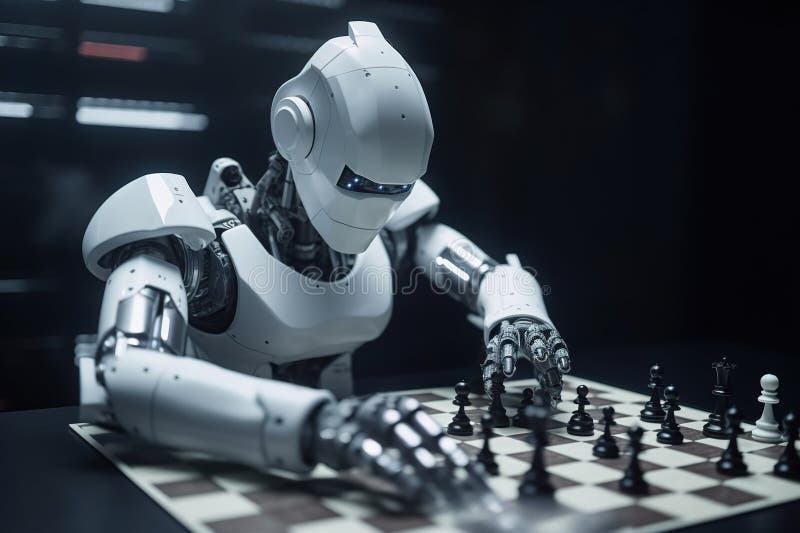 Artificial Intelligence Robot Playing Chess Using AI Smart Technology ...