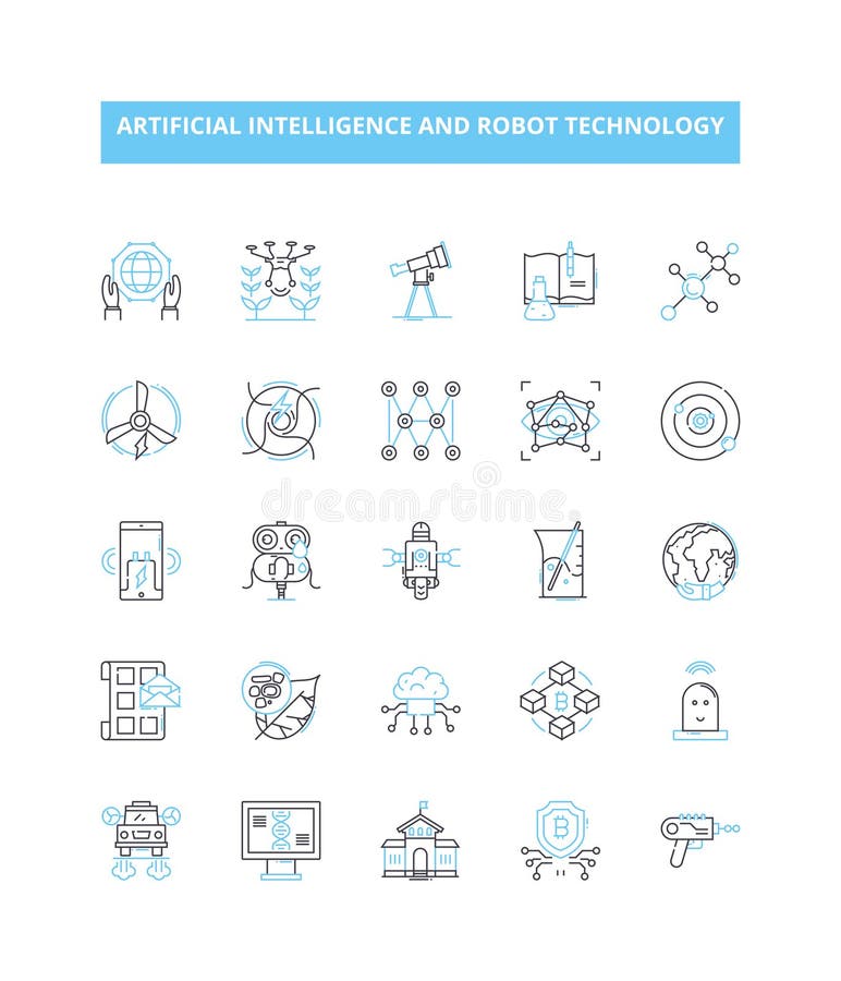Robot Line Icons Stock Illustrations – 8,316 Robot Line Icons Stock ...