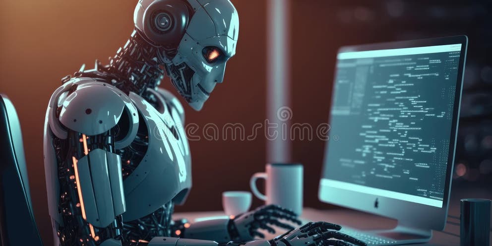 Artificial Intelligence Robot Using Computer Software for Gpt Binary ...