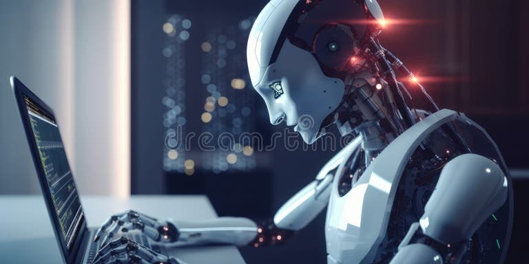 Artificial Intelligence Robot Using Computer Software for Gpt Binary ...