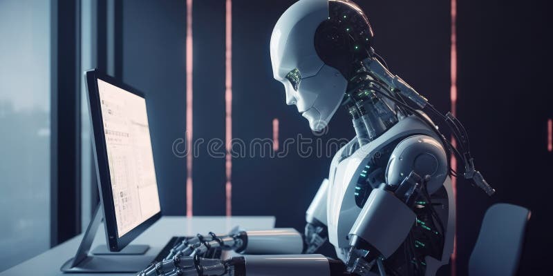 Artificial Intelligence Robot Using Computer Software For Gpt Binary