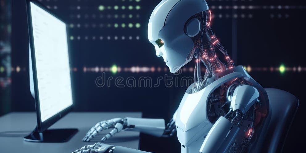 Artificial Intelligence Robot Using Computer Software for Gpt Binary ...