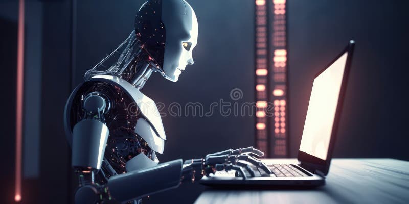 Artificial Intelligence Robot Using Computer Software For Gpt Binary