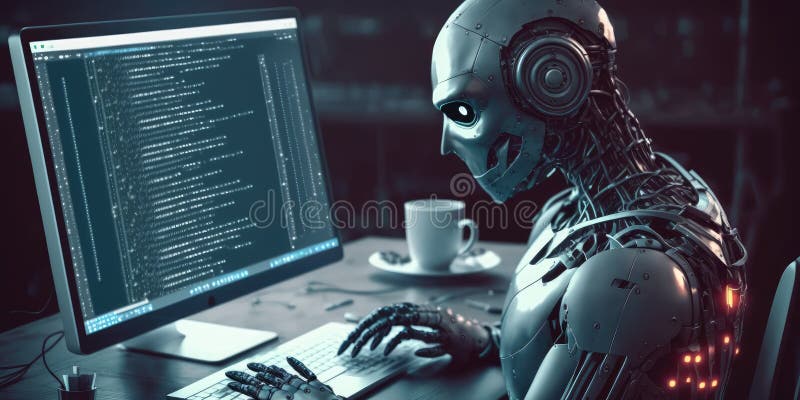 Artificial Intelligence Robot Using Computer Software for Gpt Binary ...