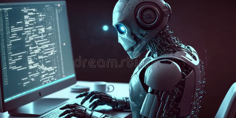 Artificial Intelligence Robot Using Computer Software for Gpt Binary ...